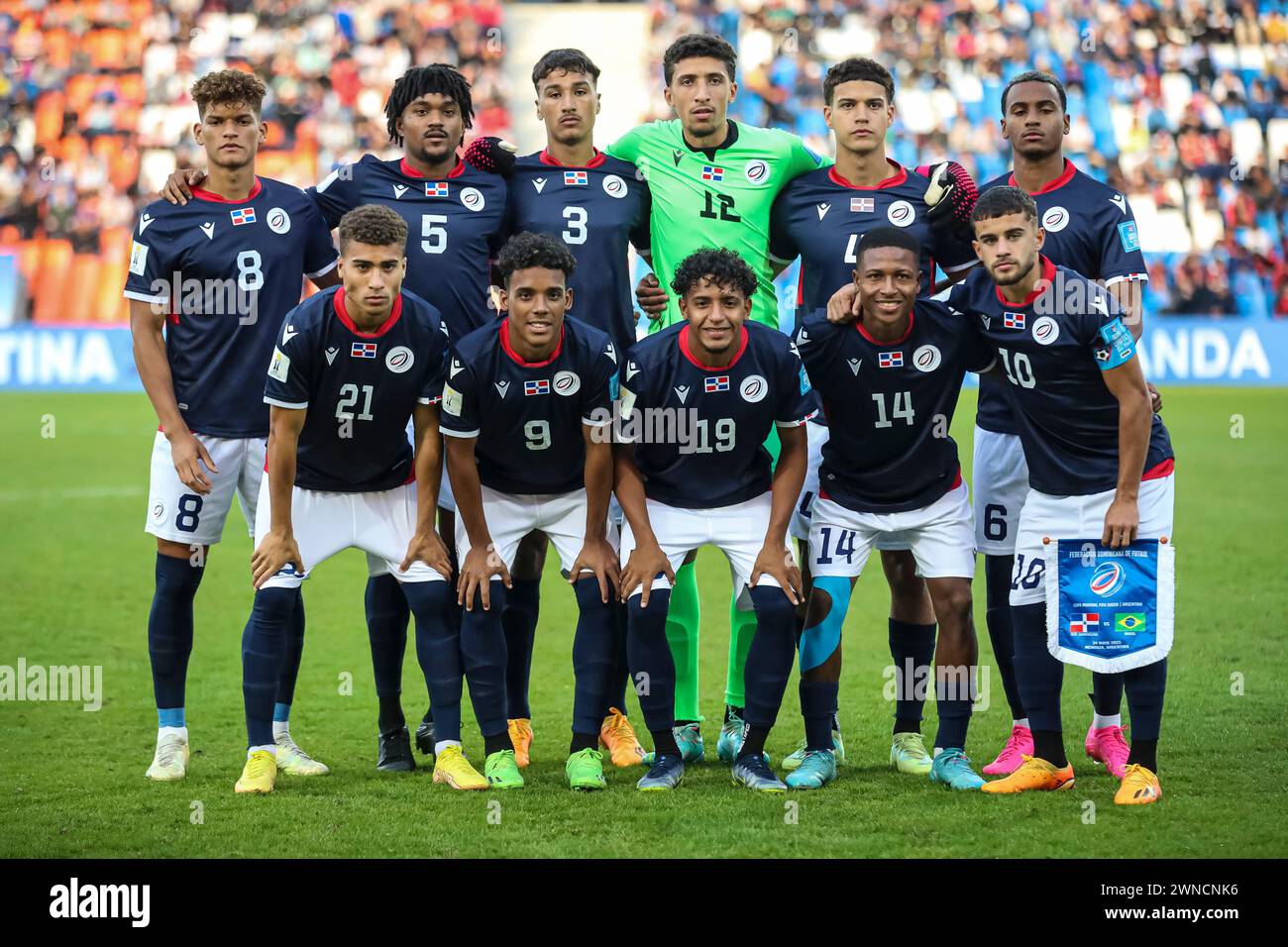 MENDOZA, ARGENTINA - MAY 24: Dominican Republic squad pose for team ...