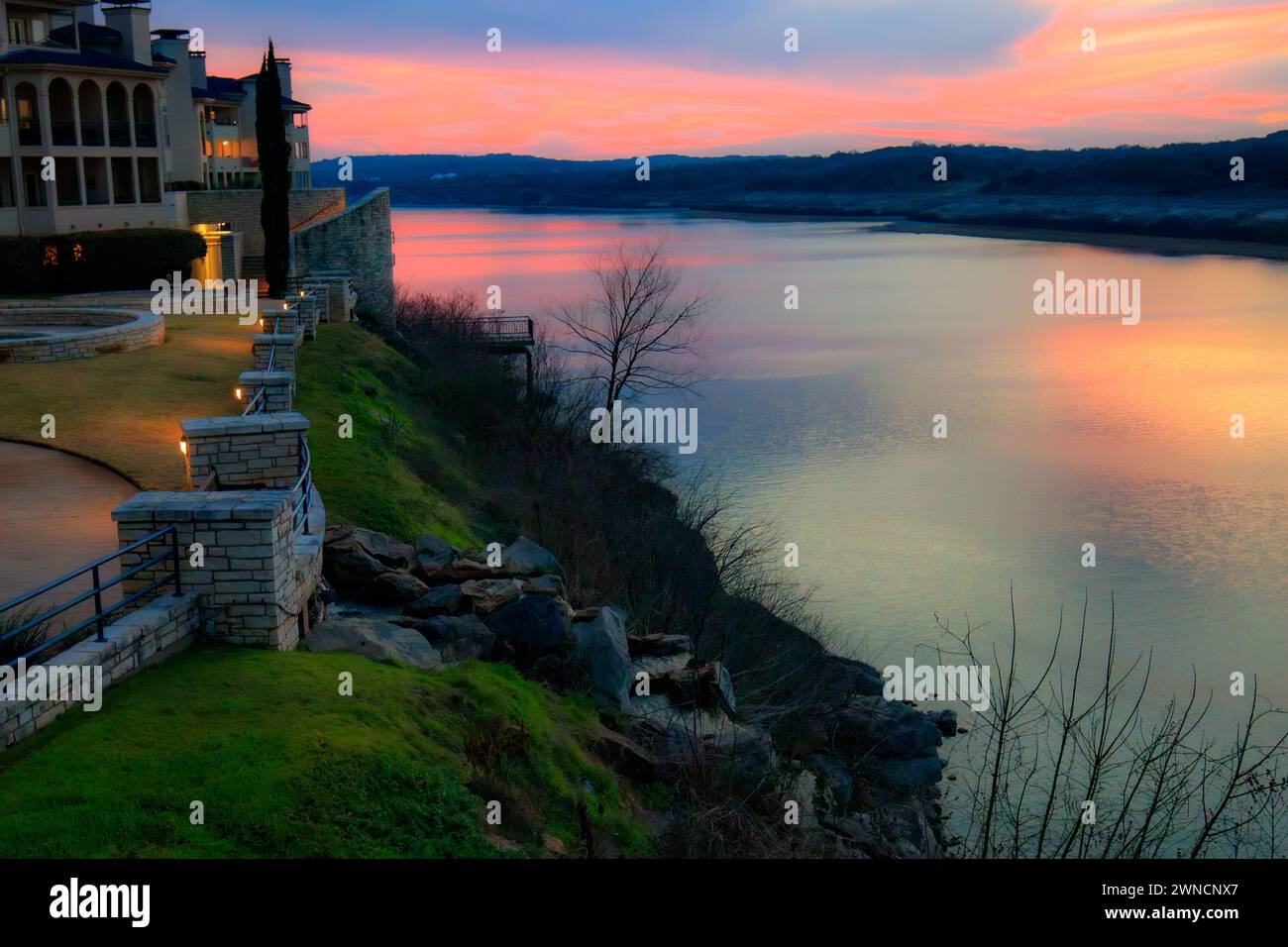 Mesmerizing sunset sky lake hi-res stock photography and images - Alamy