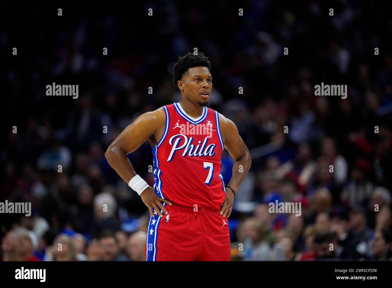 Philadelphia 76ers' Kyle Lowry plays during an NBA basketball game ...