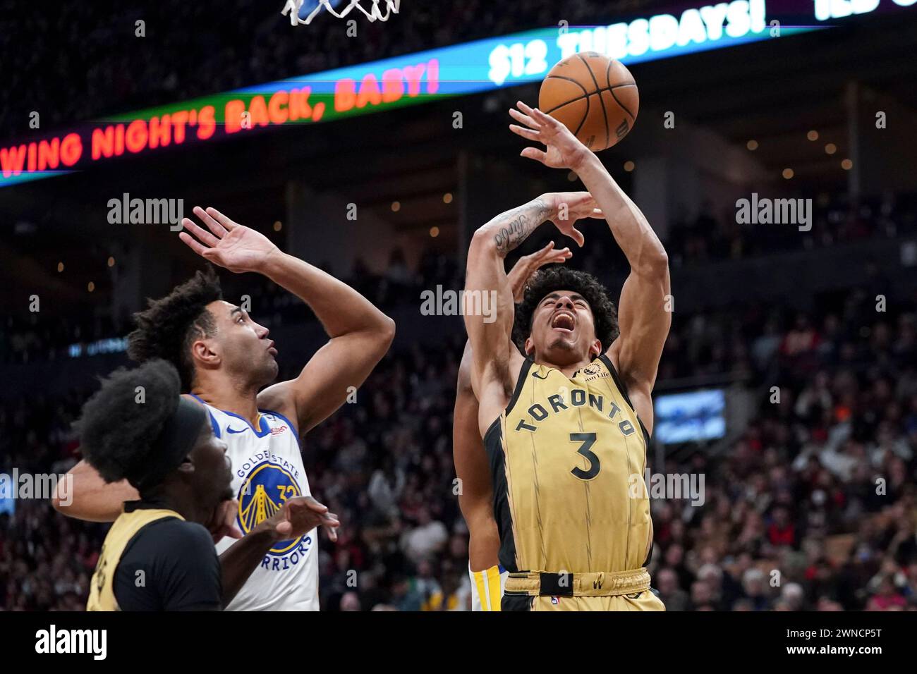 Toronto, Canada. 01st Mar, 2024. Toronto Raptors guard D.J. Carton (3 ...