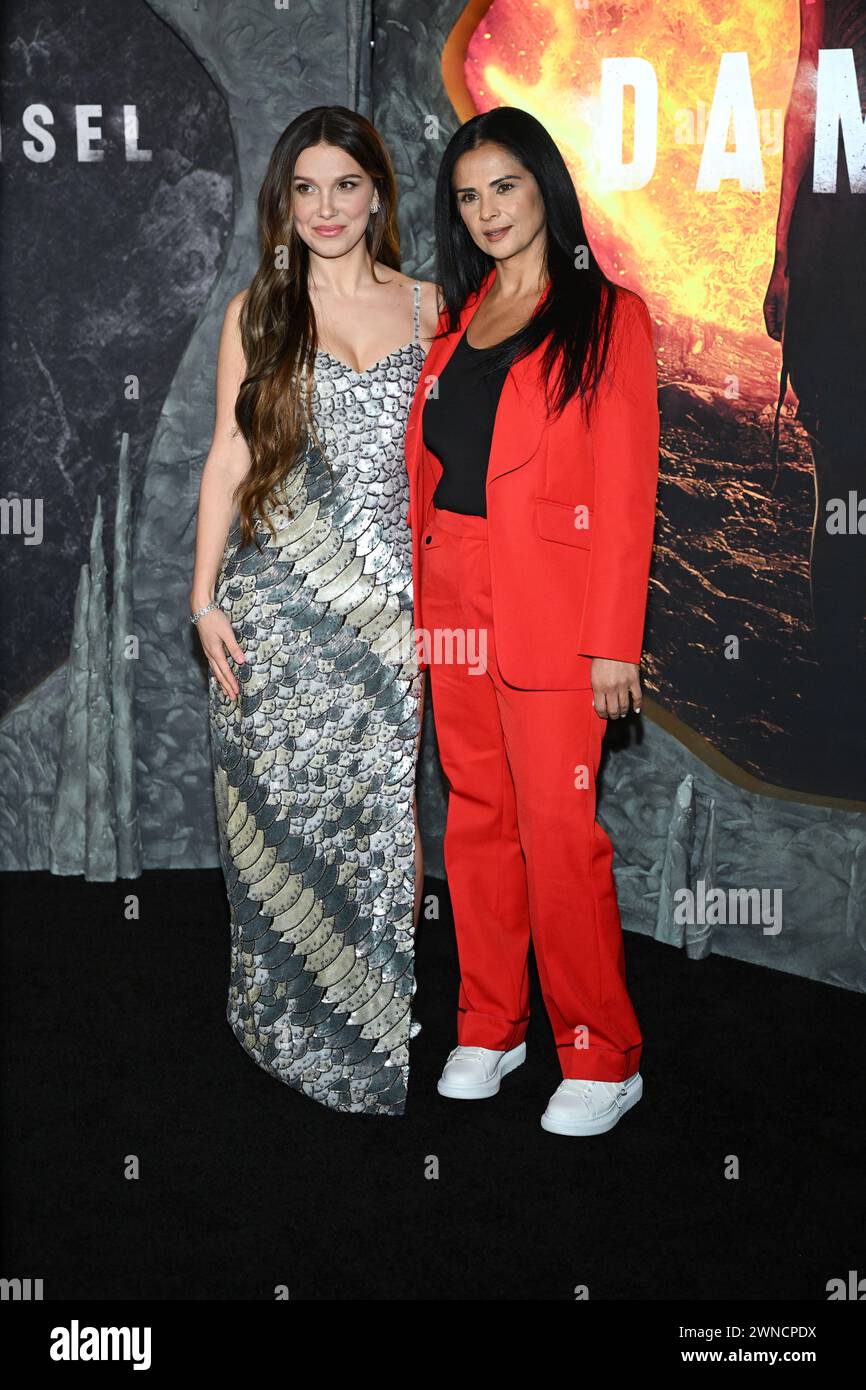 Millie Bobby Brown and Bela Bajaria Stock Photo - Alamy