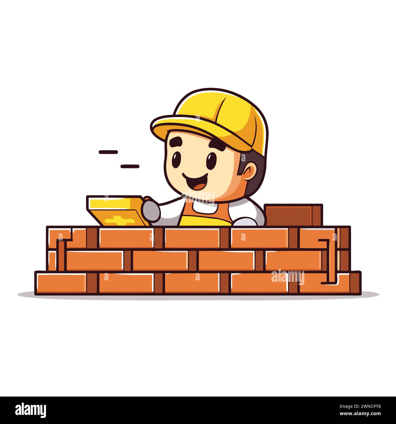 Cartoon brick cement Cut Out Stock Images & Pictures - Alamy