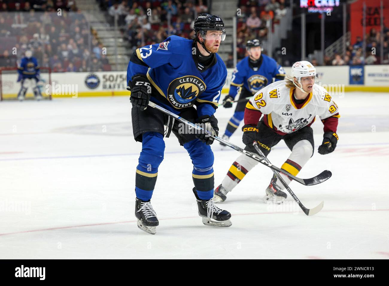CLEVELAND, OH - MARCH 01: Cleveland Monsters defenceman Jake ...