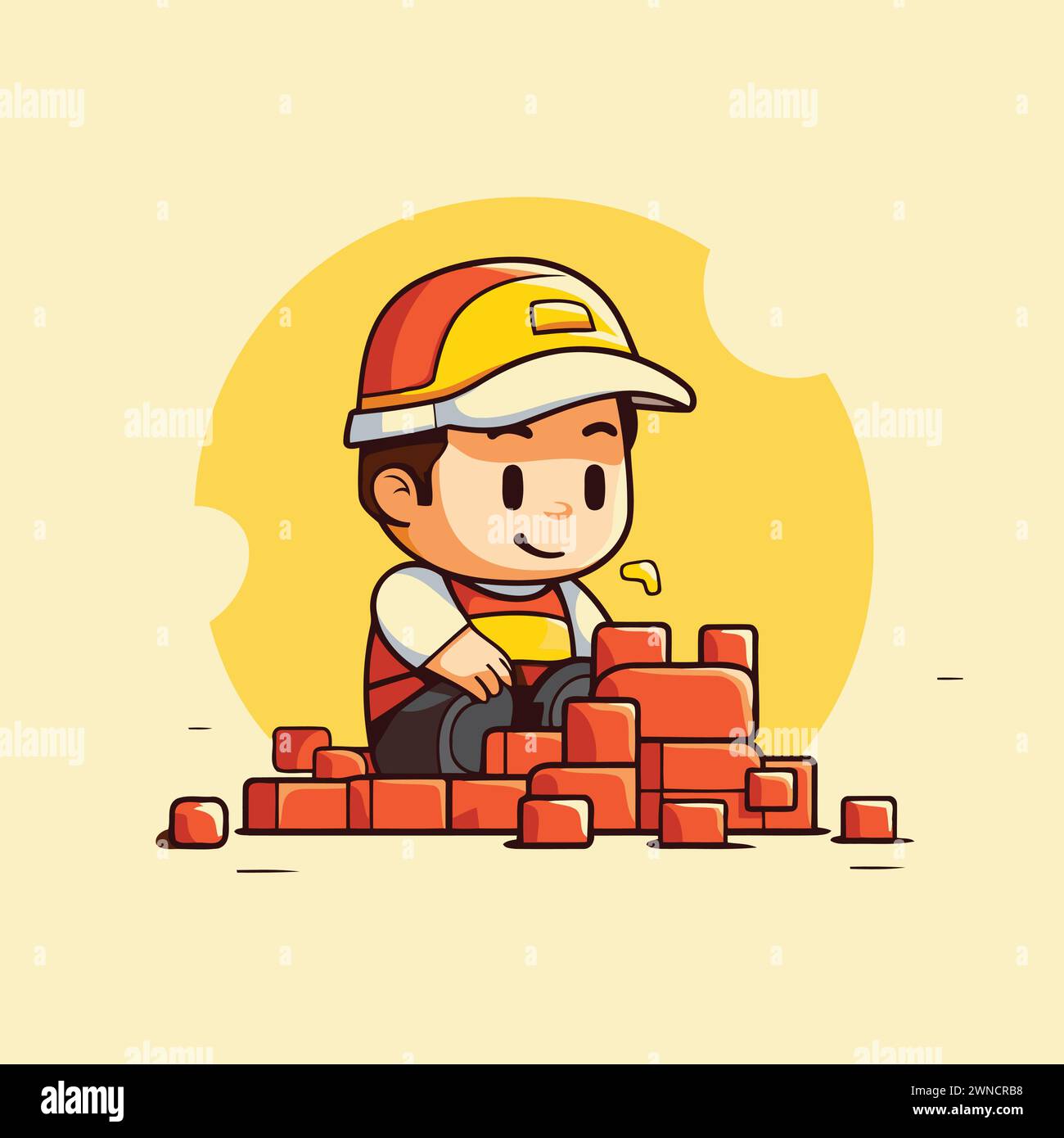 Architect boy cartoon Stock Vector Images - Alamy