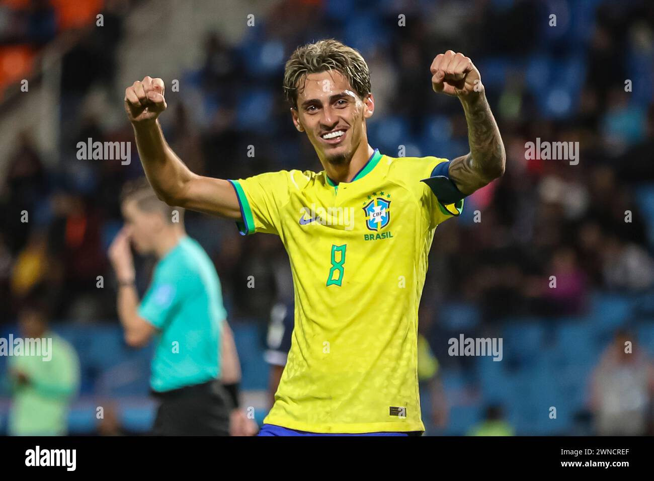 MENDOZA, ARGENTINA - MAY 24: Marlon Gomes of Brazil celebrates his goal ...