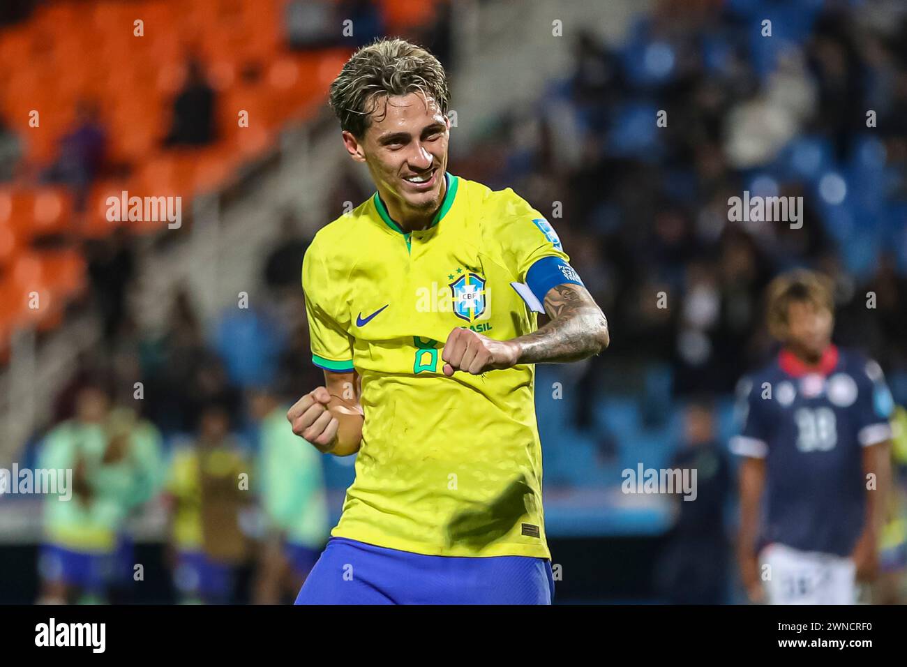 MENDOZA, ARGENTINA - MAY 24: Marlon Gomes of Brazil celebrates his goal ...