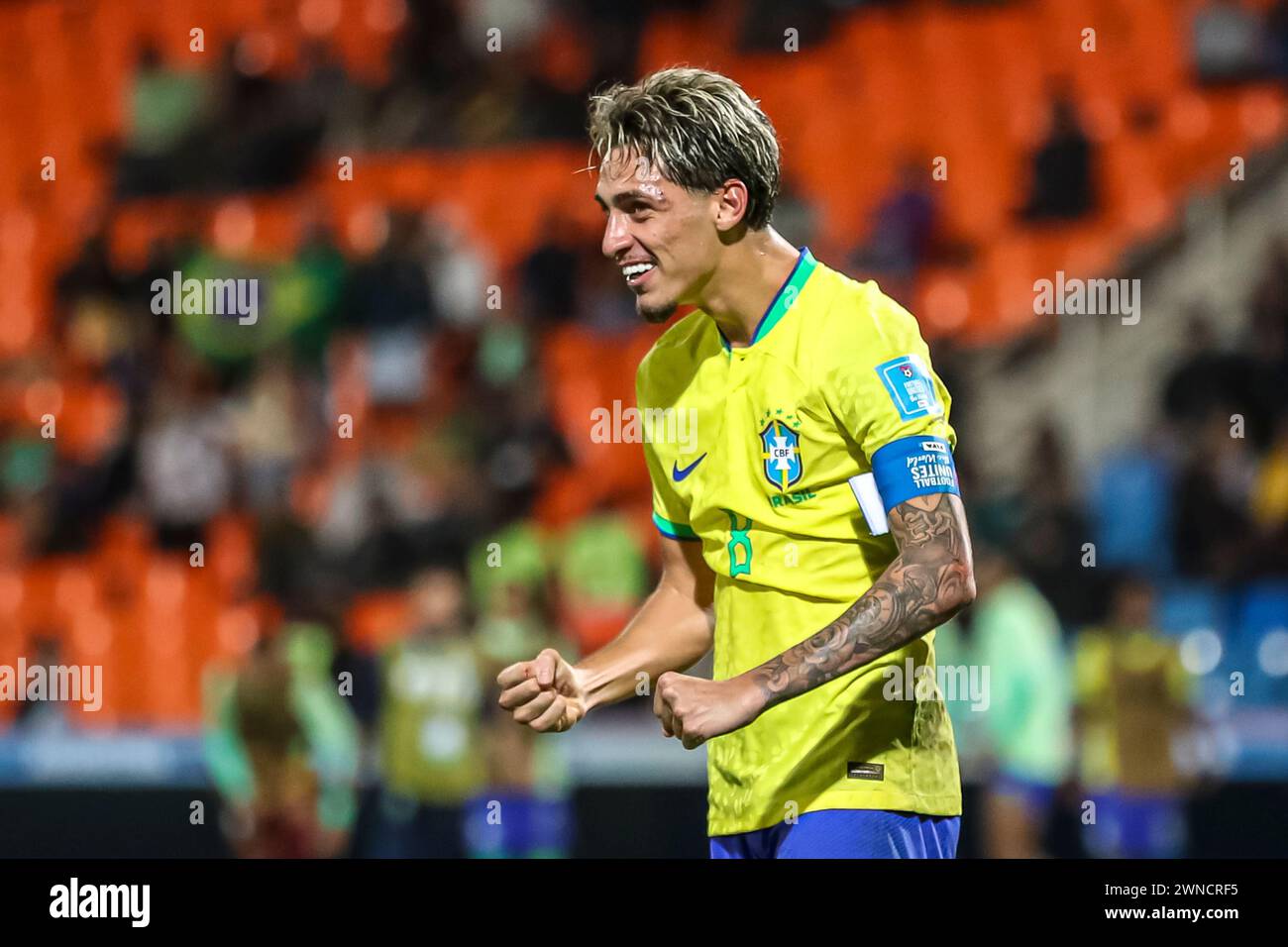 MENDOZA, ARGENTINA - MAY 24: Marlon Gomes of Brazil celebrates his goal ...