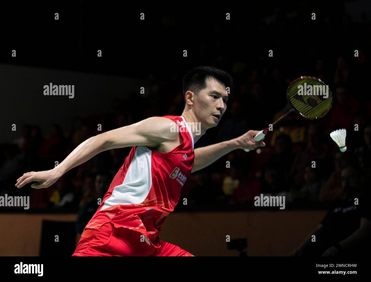 Muelheim, Germany. 1st Mar, 2024. Zhao Junpeng of China returns the ...