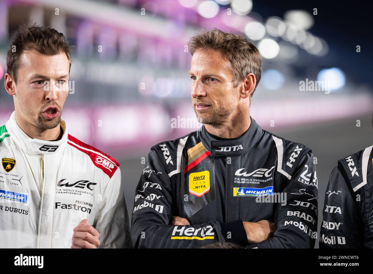 BUTTON Jenson (gbr), Hertz Team Jota, Porsche 963, portrait, family ...