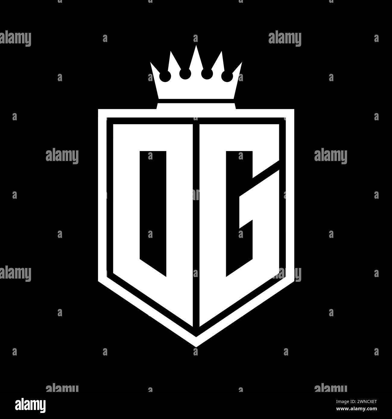 Dg logo concept Black and White Stock Photos & Images - Alamy
