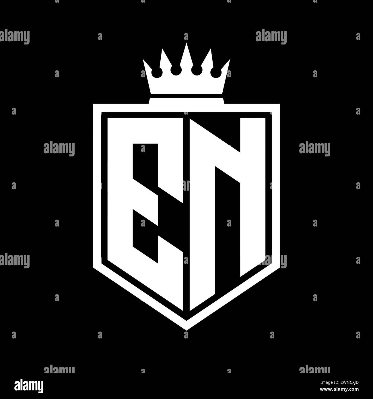 En corporate logo Black and White Stock Photos & Images - Alamy