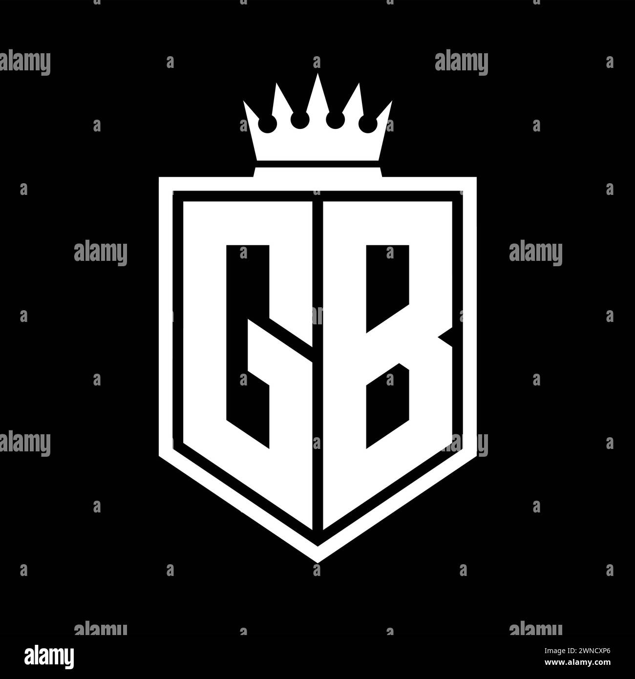 Letter gb black outline hi-res stock photography and images - Alamy