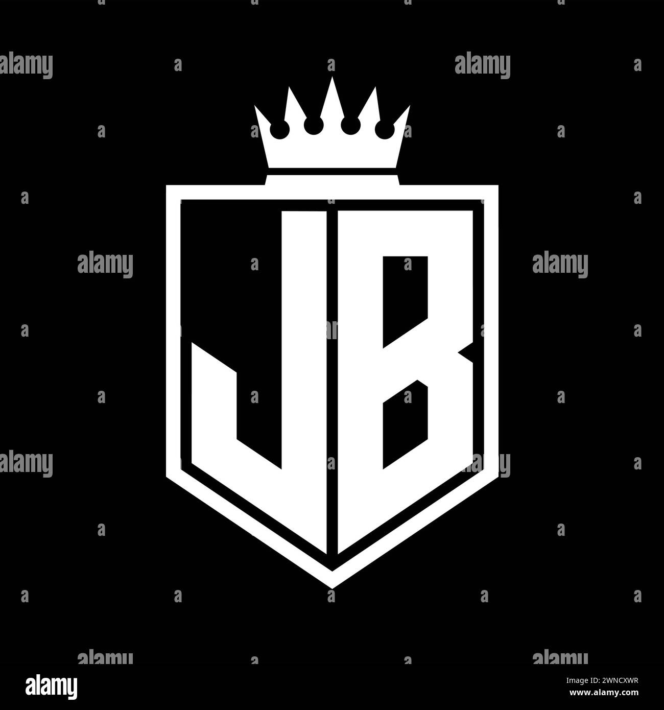 Jb letter design Black and White Stock Photos & Images - Alamy