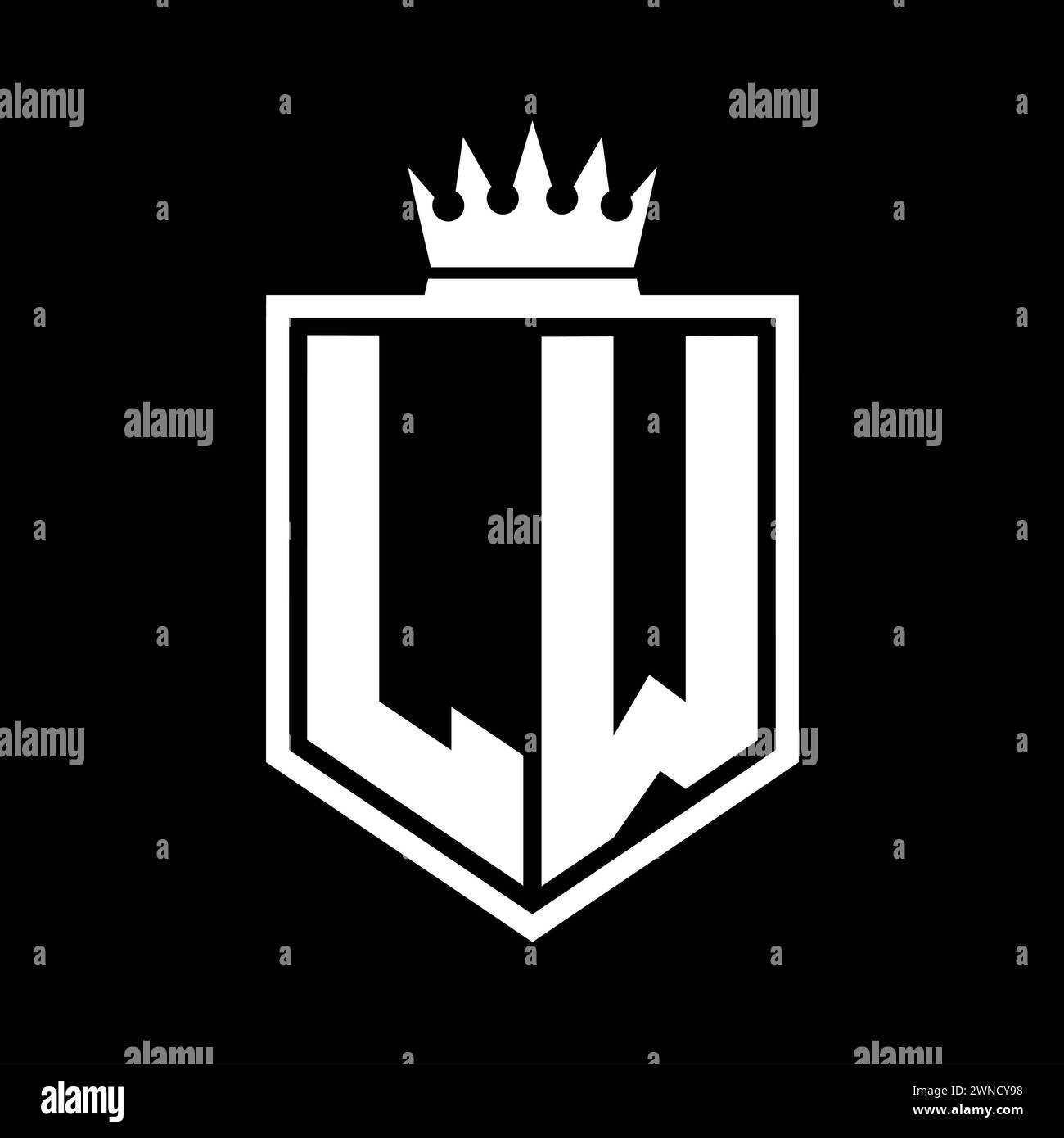 Lw logo Black and White Stock Photos & Images - Alamy