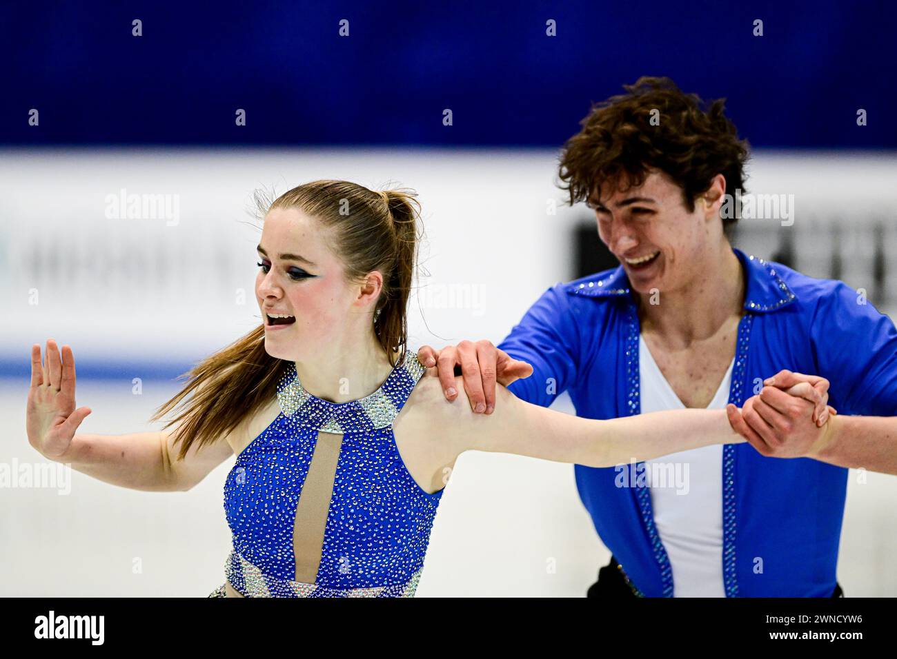 Molly HAIRSINE & Alessio SURENKOV-GULTCHEV (GBR), during Junior Ice ...