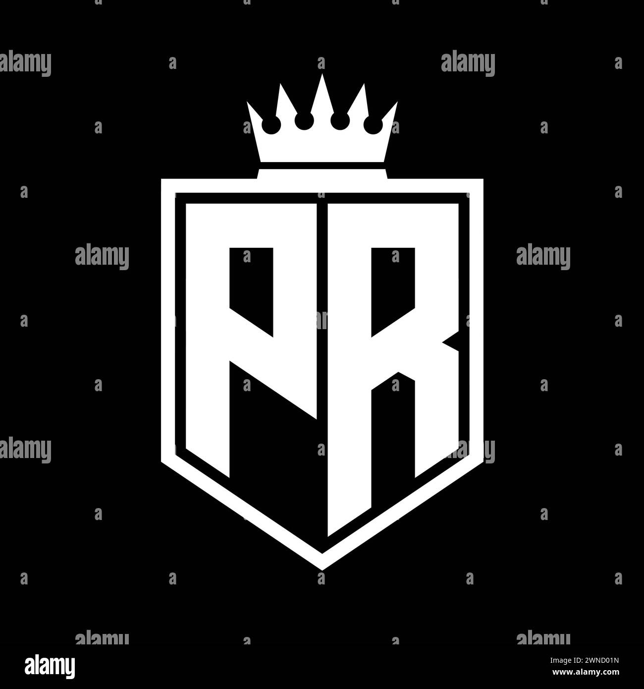 Pr logo Black and White Stock Photos & Images - Alamy