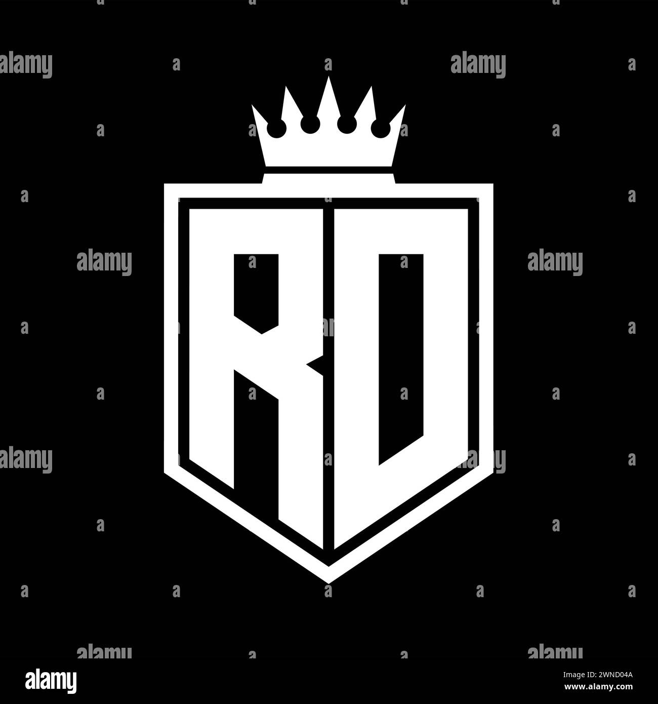 Rd logo design Black and White Stock Photos & Images - Alamy