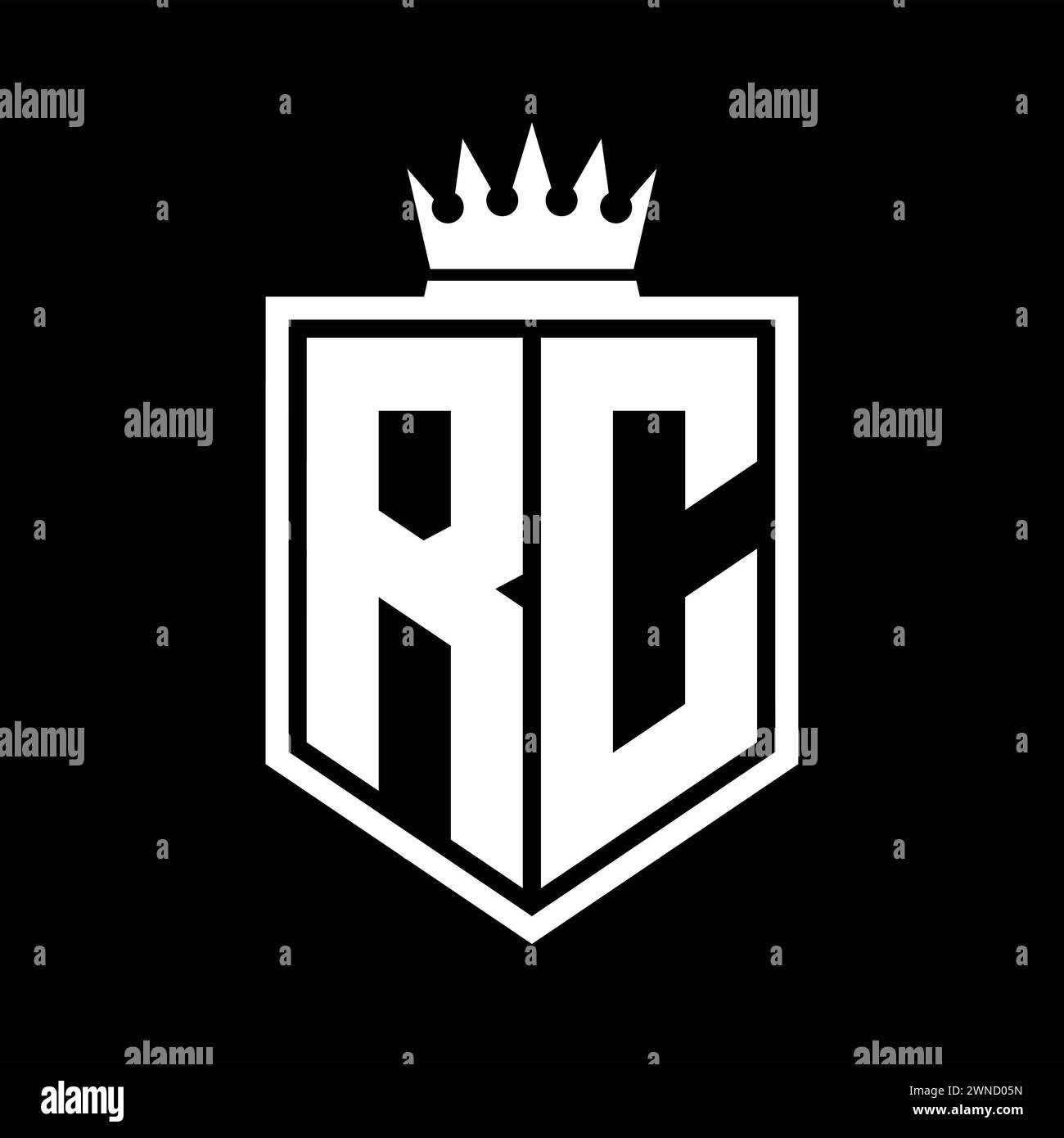 Letter rc logo hi-res stock photography and images - Alamy