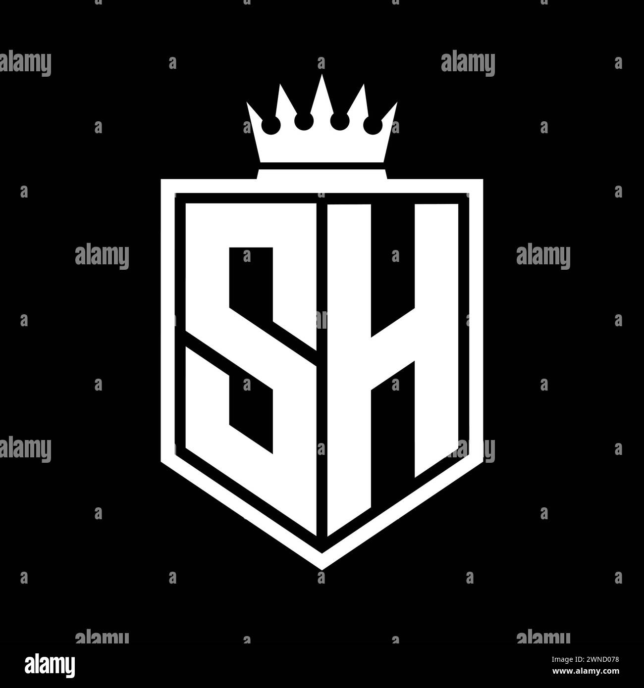 Letter sh logo hi-res stock photography and images - Alamy
