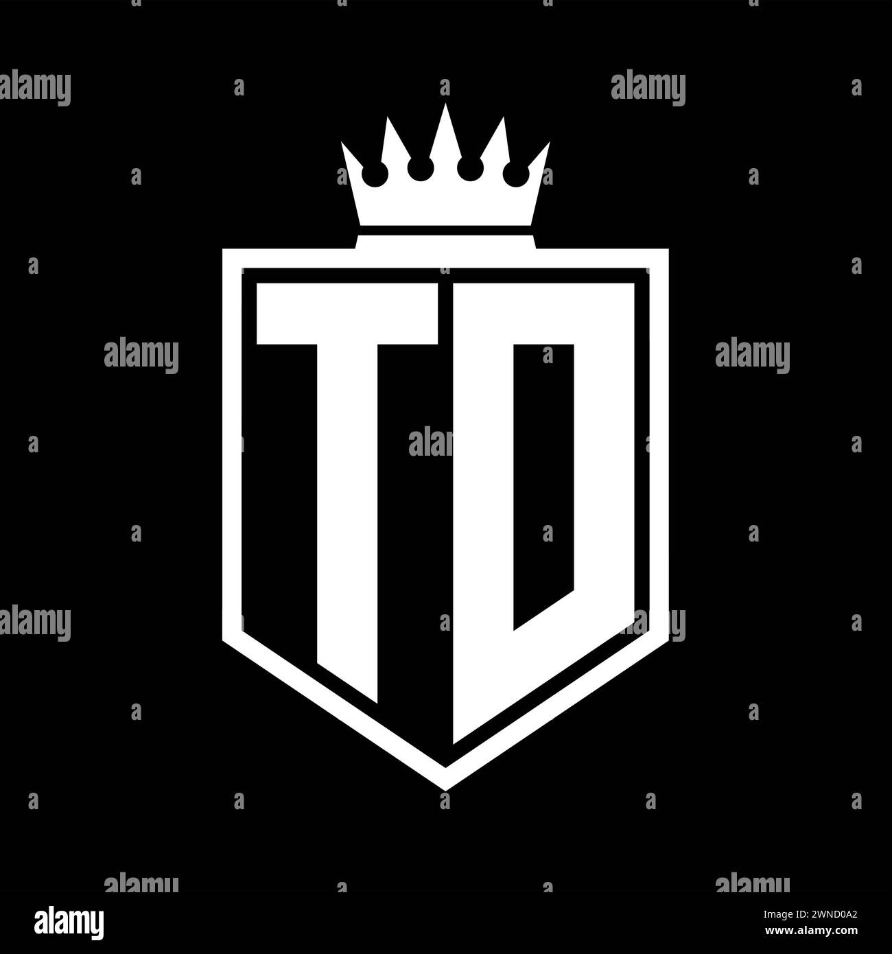 Td letter logo hi-res stock photography and images - Alamy