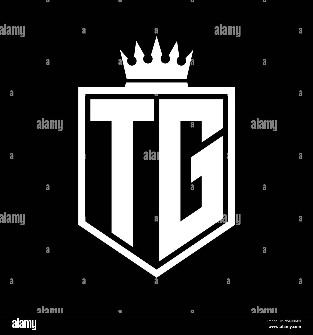 Tg modern logo Black and White Stock Photos & Images - Alamy
