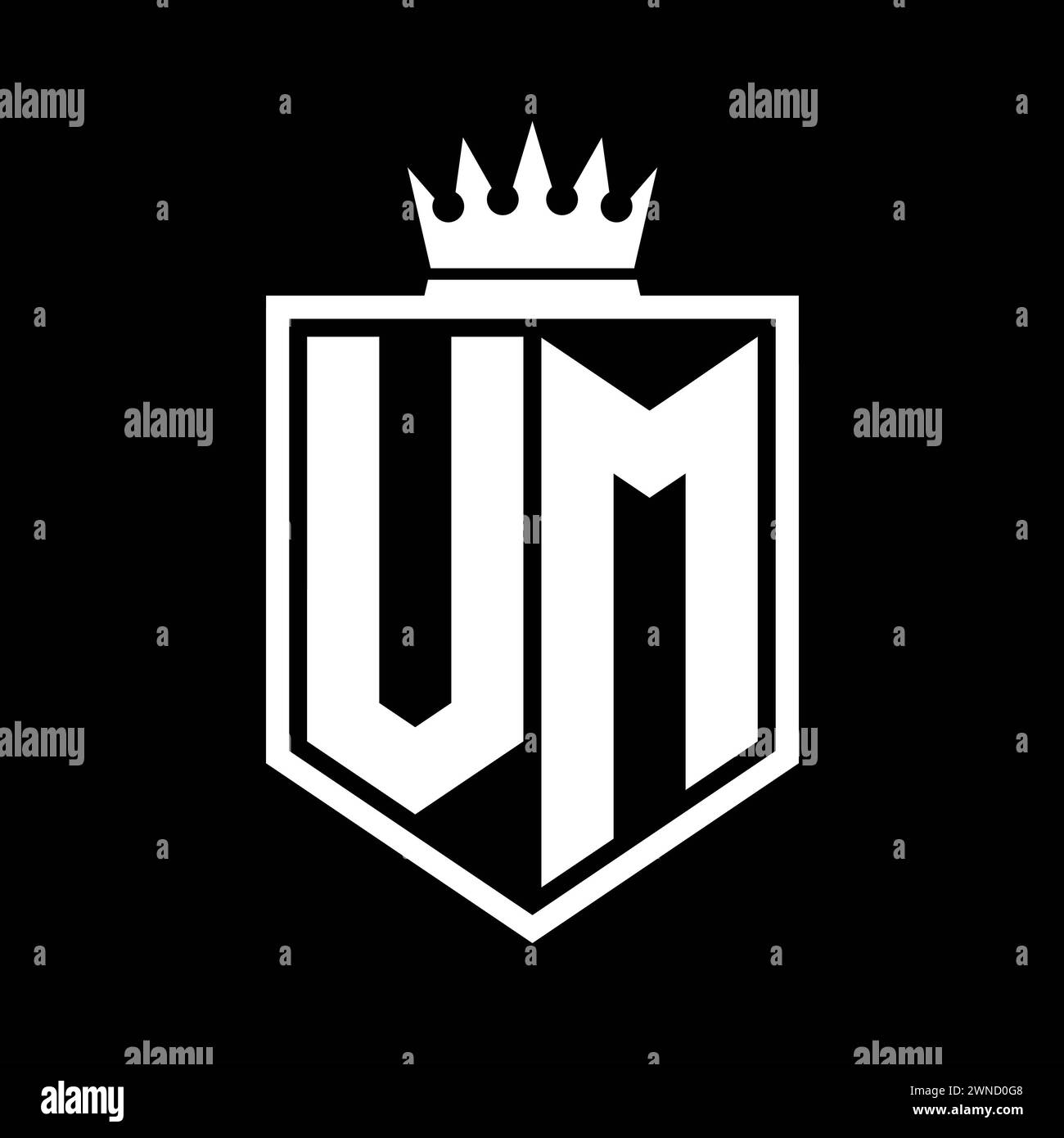 Letter vm logo Black and White Stock Photos & Images - Alamy