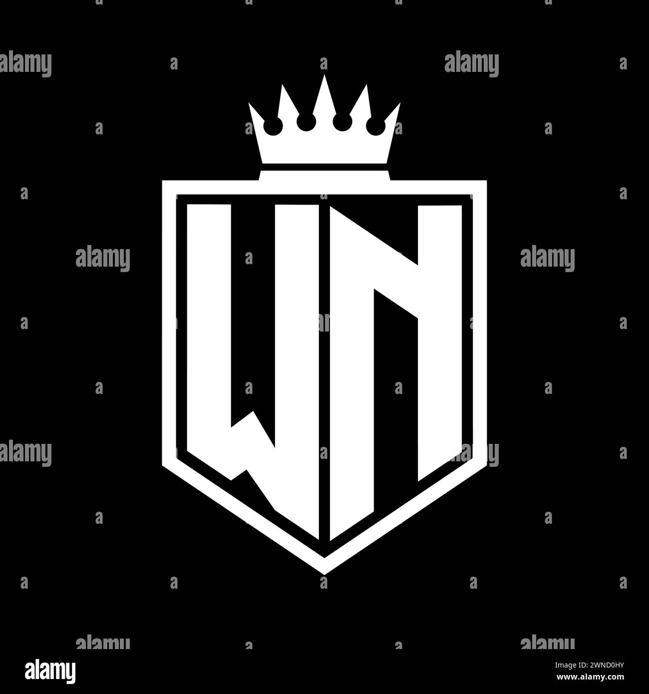 Logo wn Black and White Stock Photos & Images - Alamy