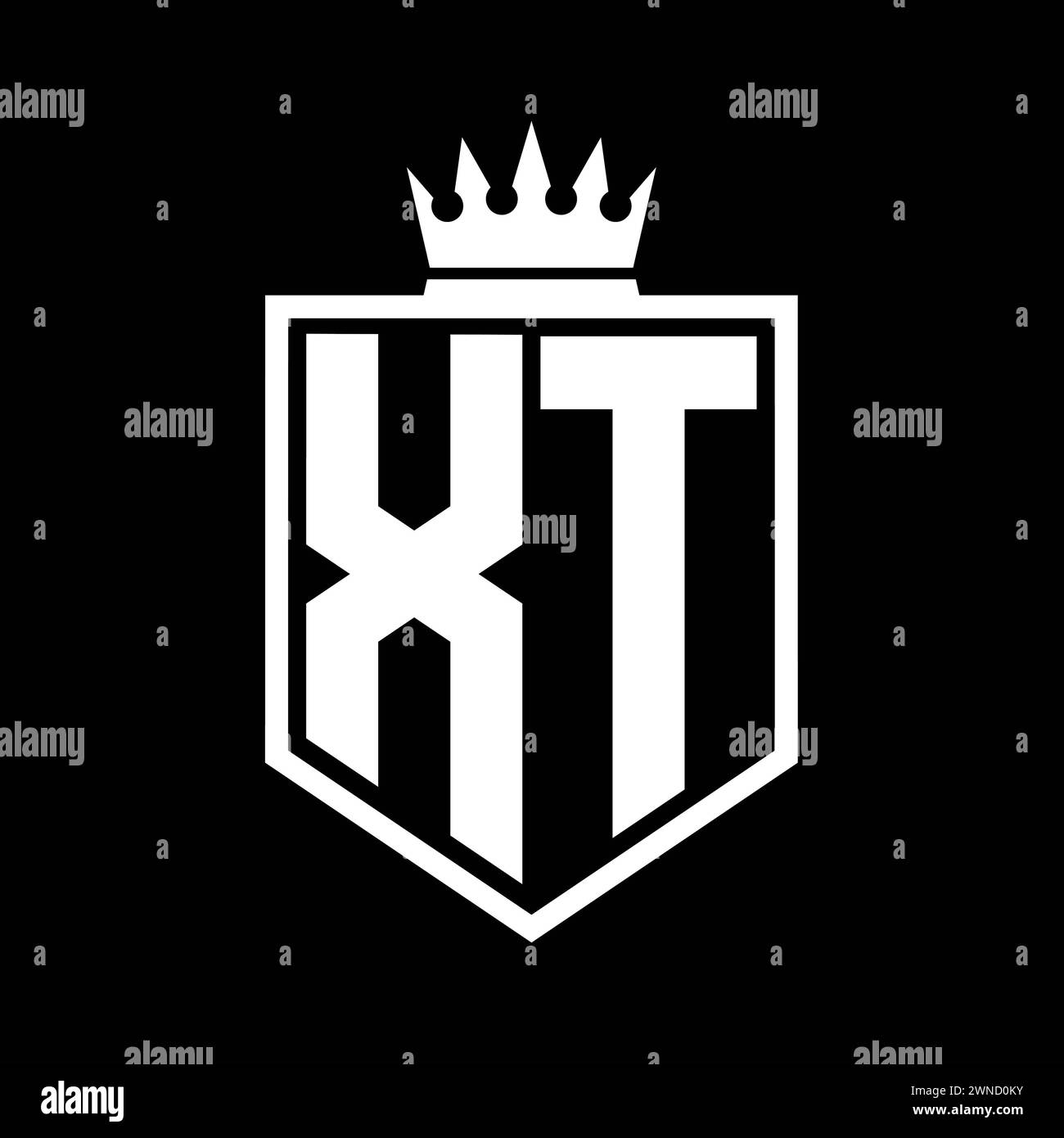 Letter xt logo Black and White Stock Photos & Images - Alamy