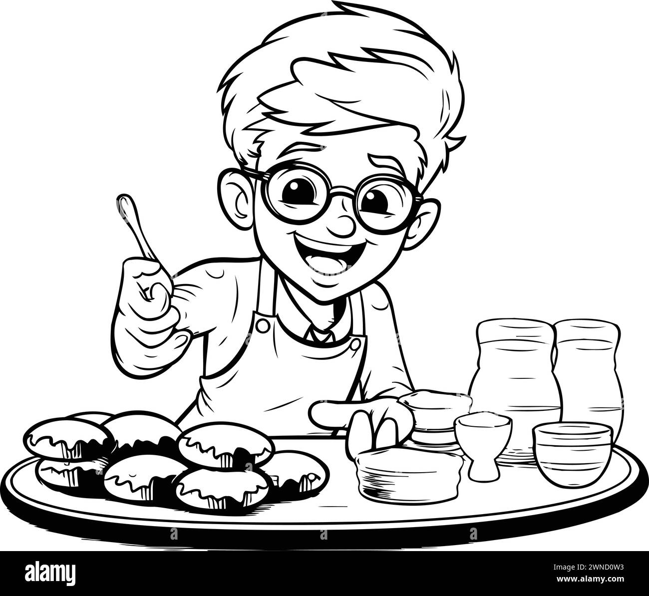 Cartoon making Black and White Stock Photos & Images - Alamy