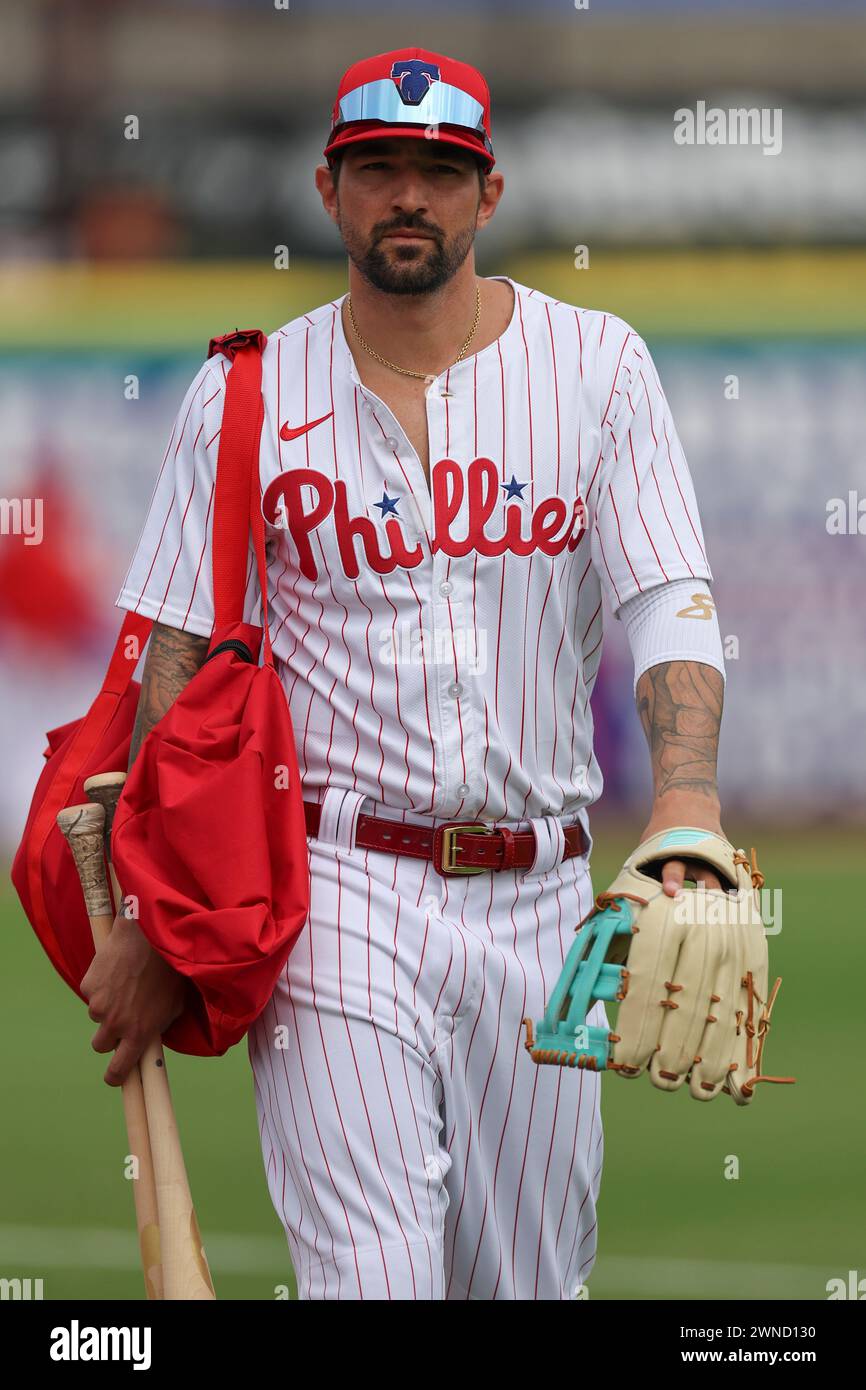 Clearwater, Florida, USA. 1st Mar, 2024. Philadelphia Phillies right ...