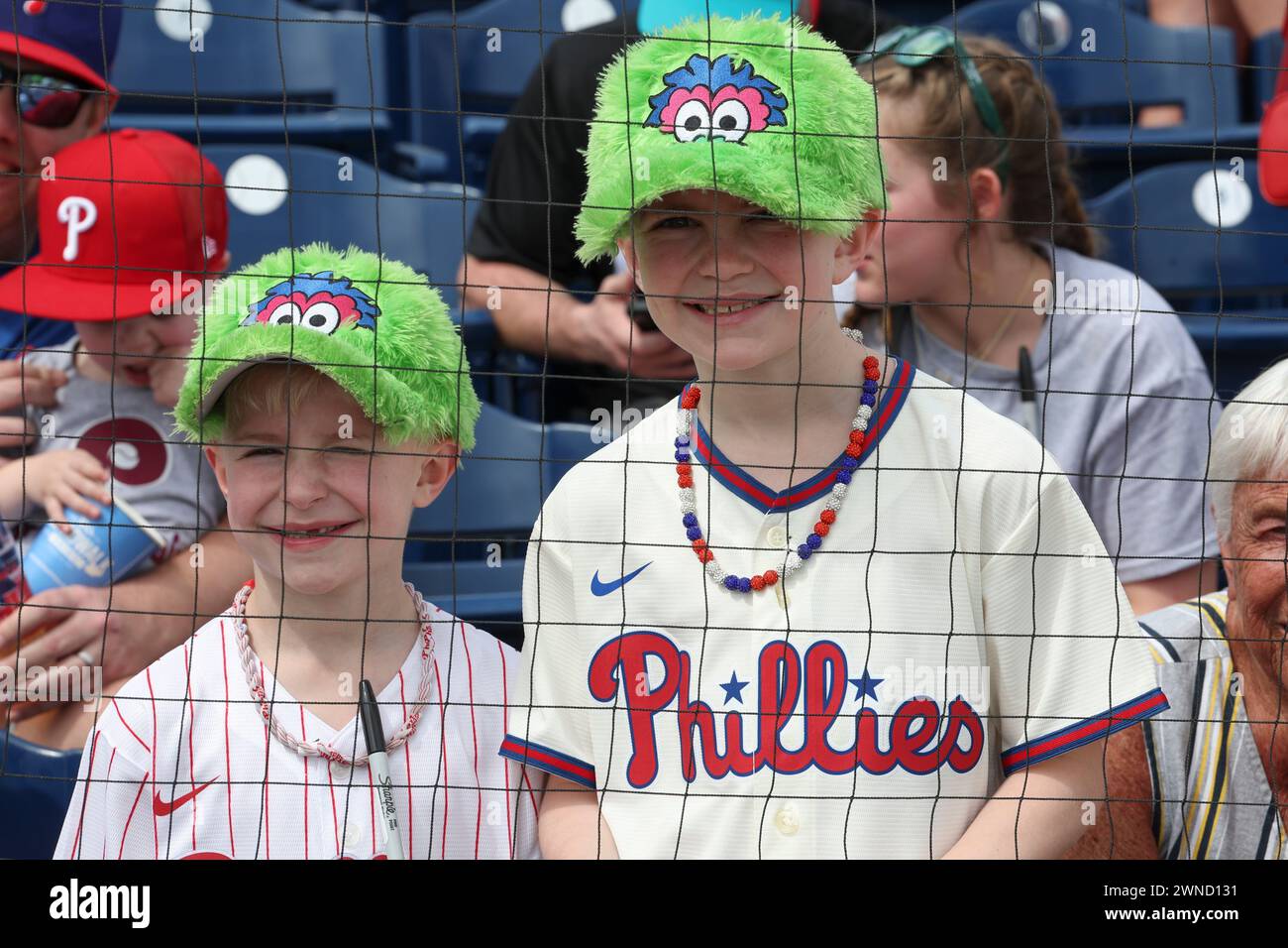 Clearwater, Florida, USA. 1st Mar, 2024. Two young Philadelphia ...