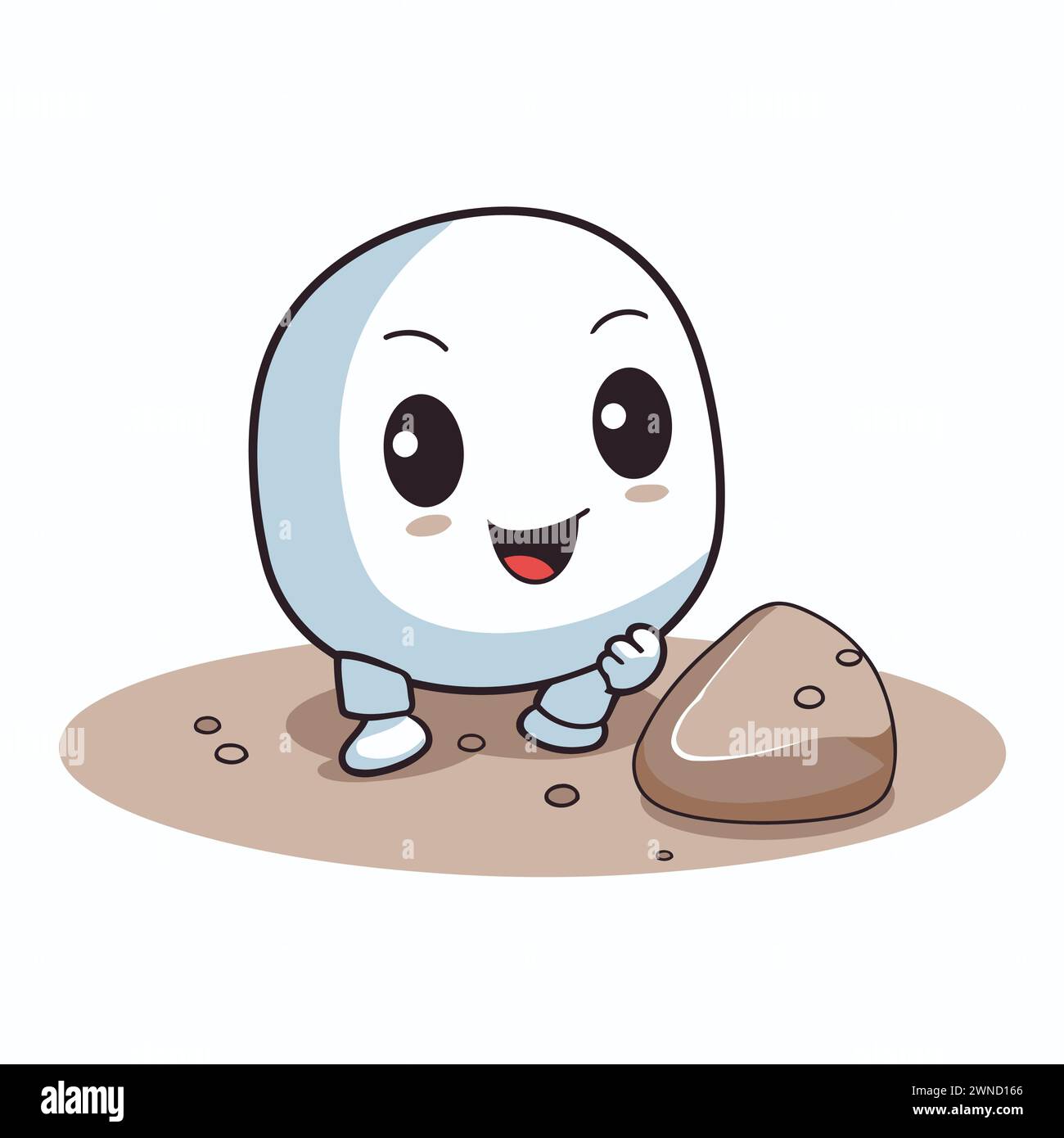 Smiling stone Stock Vector Images - Alamy