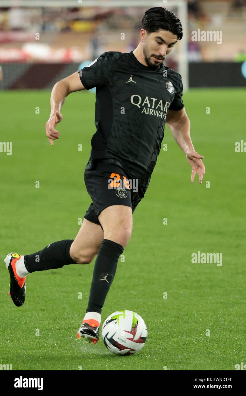 Monaco, Monaco. 01st Mar, 2024. Carlos Soler of PSG during the French ...