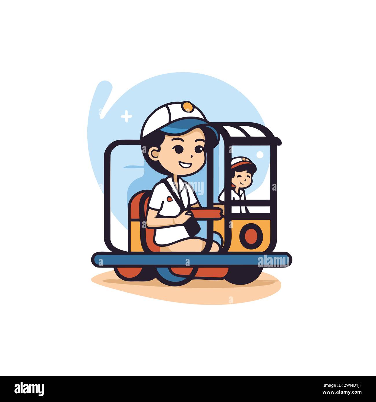 Train driver Cut Out Stock Images & Pictures - Alamy