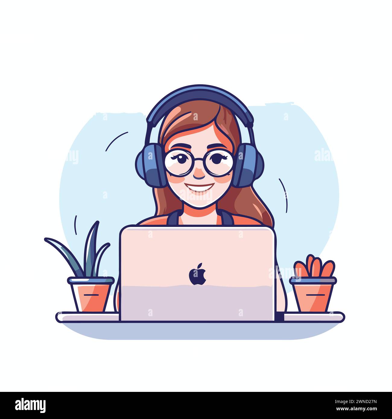 Teleworking Stock Vector Images - Alamy