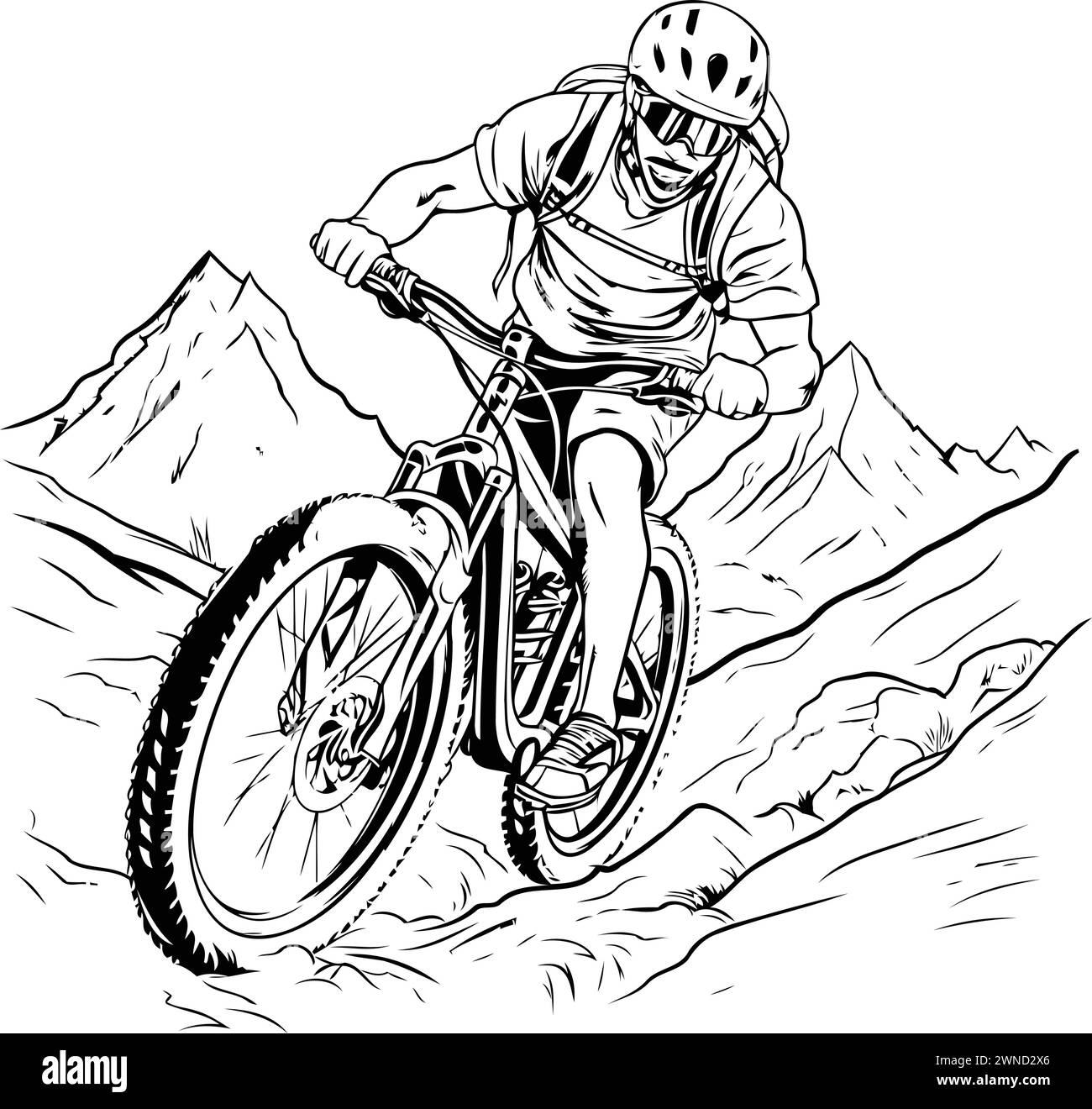 Slope steep slope Stock Vector Images - Alamy
