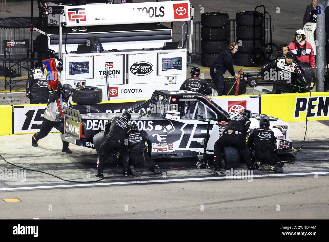 LAS VEGAS, NV - MARCH 01: Tanner Gray (#15 TRICON Garage Toyota / Dead ...