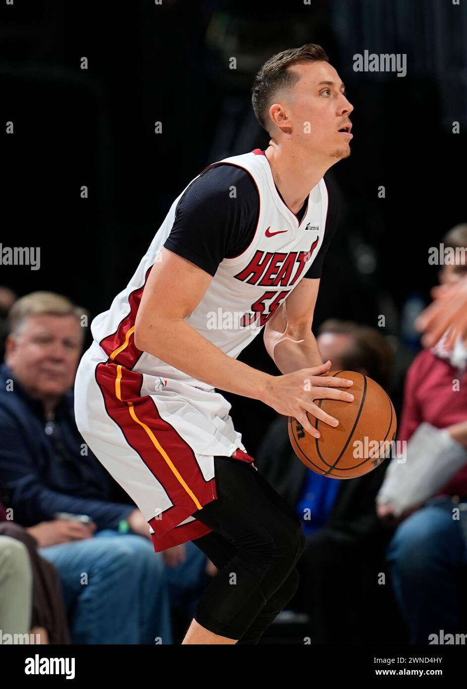 Miami Heat forward Duncan Robinson (55) in the second half of an NBA ...