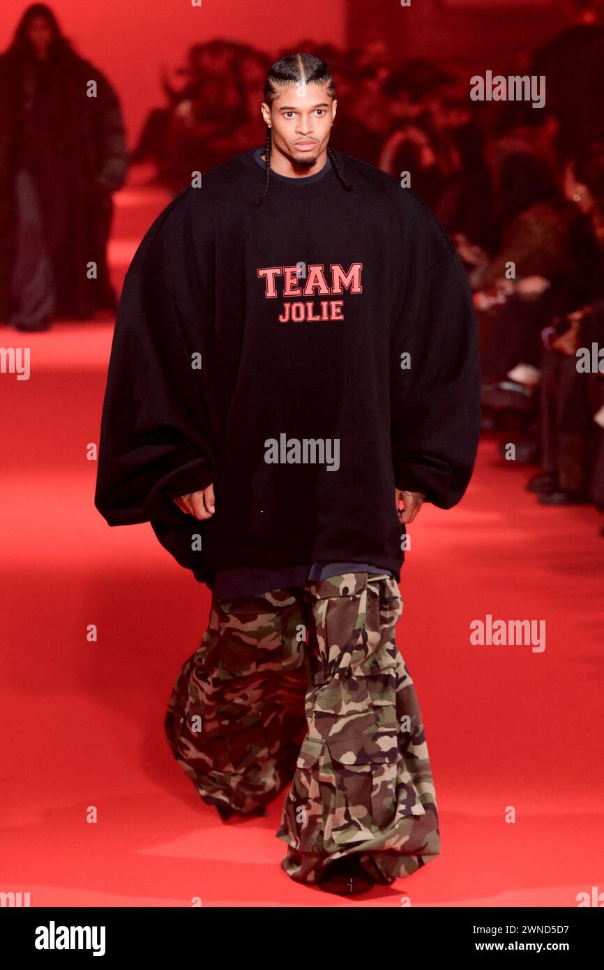 Paris, France. 01st Mar, 2024. A model walks the runway during the ...