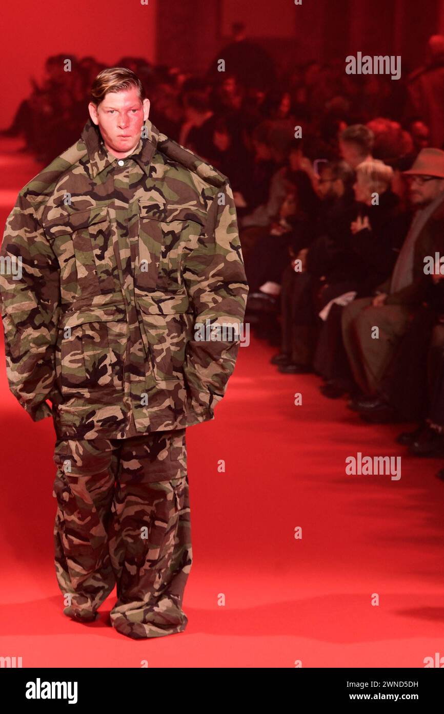 Paris, France. 01st Mar, 2024. A model walks the runway during the ...