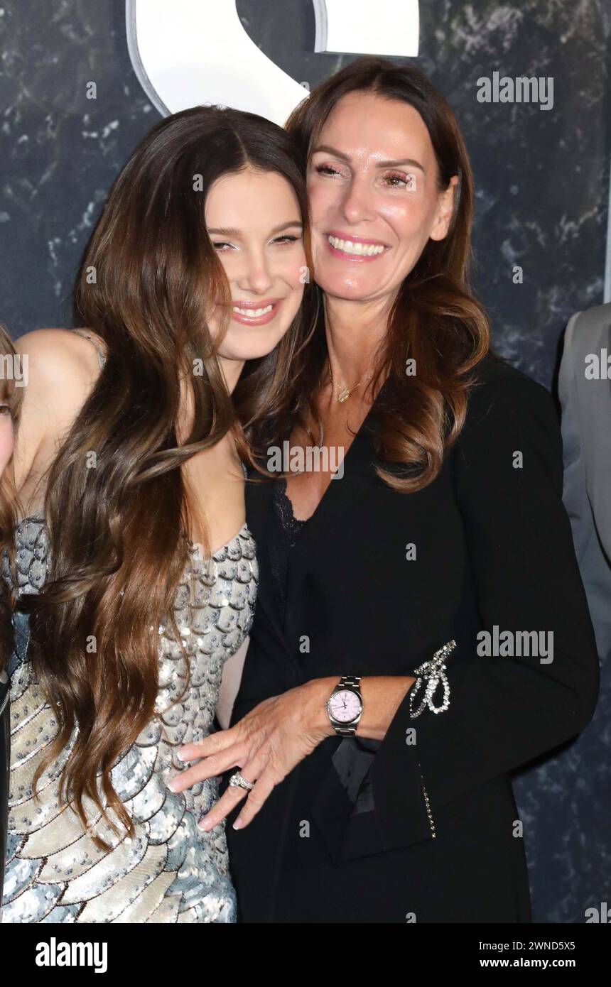 March 1, 2024, New York, New York, USA: Actor MILLIE BOBBY BROWN with ...