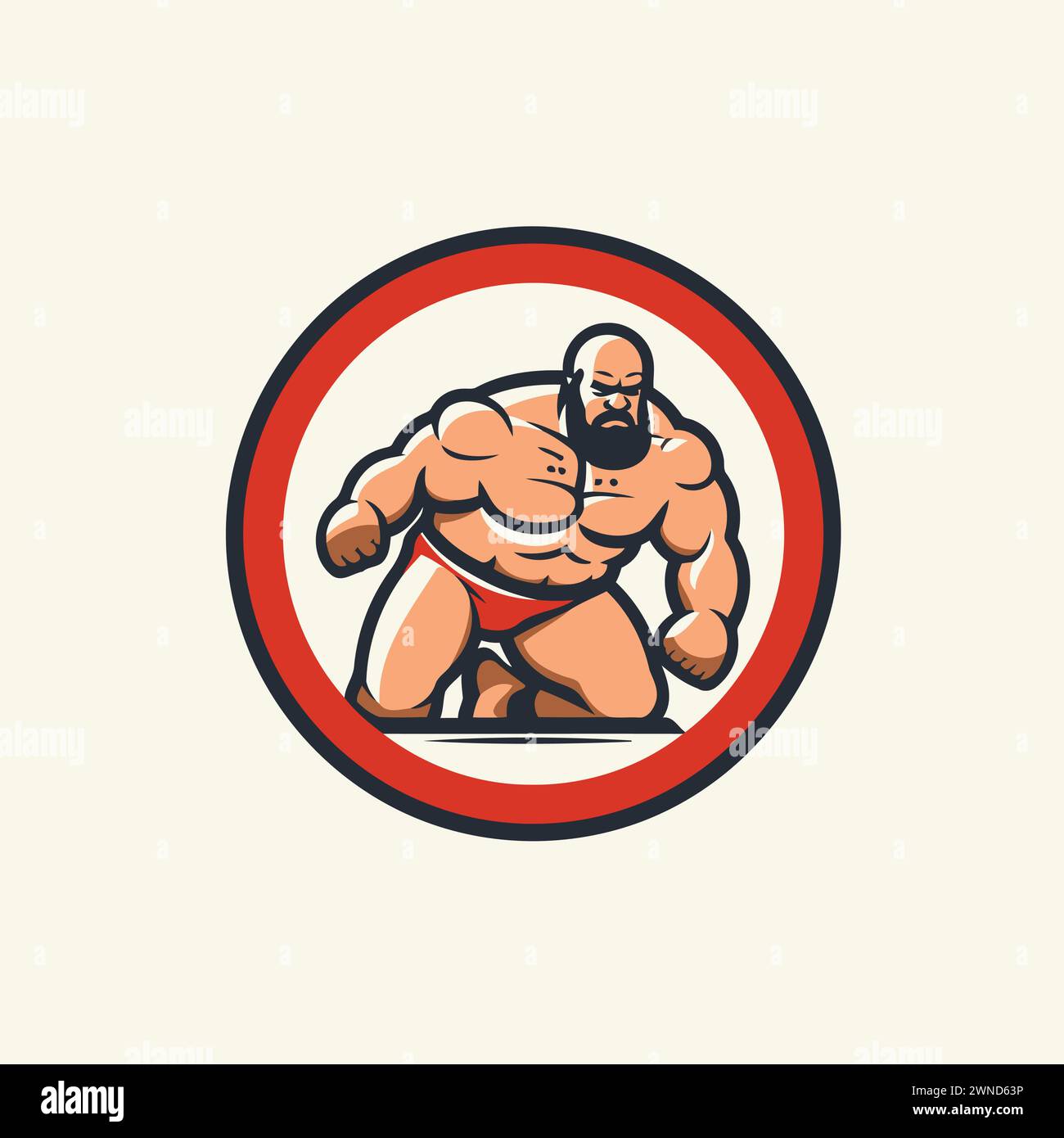 Bodybuilder vector illustration hi-res stock photography and images - Alamy