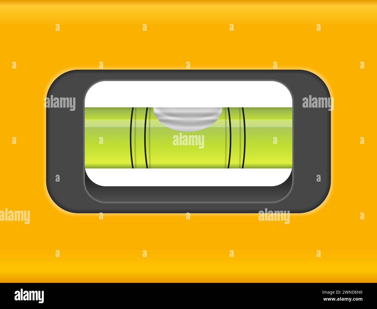 Spirit level bubble close-up. Vector illustration Stock Photo - Alamy