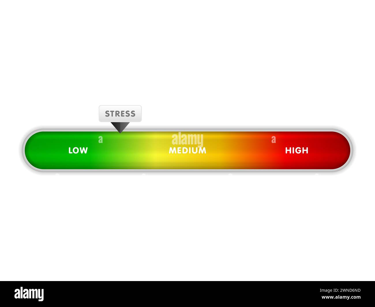 Scale arrow stress level hi-res stock photography and images - Alamy