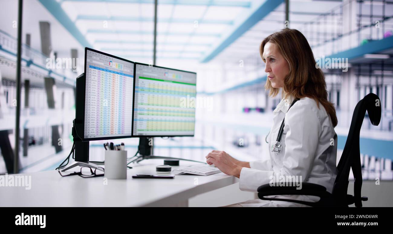 Medical Coding Bill And Billing Codes Spreadsheets Stock Photo - Alamy