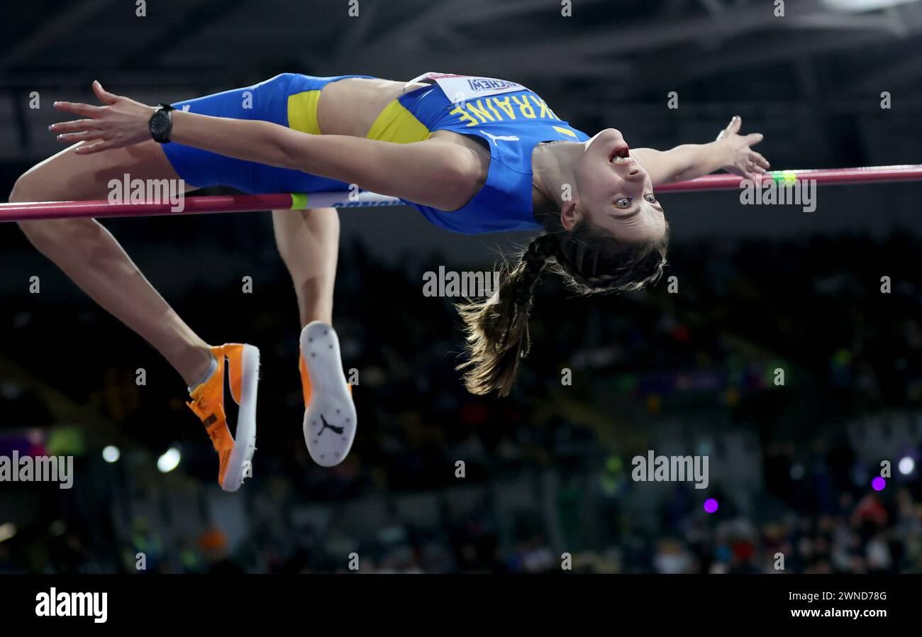 Glasgow, Britain. 1st Mar, 2024. Yaroslava Mahuchikh of Ukraine ...