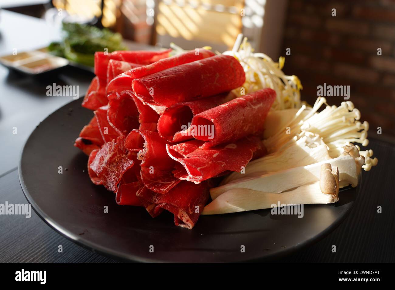 Fresh beef raw sliced hi-res stock photography and images - Alamy