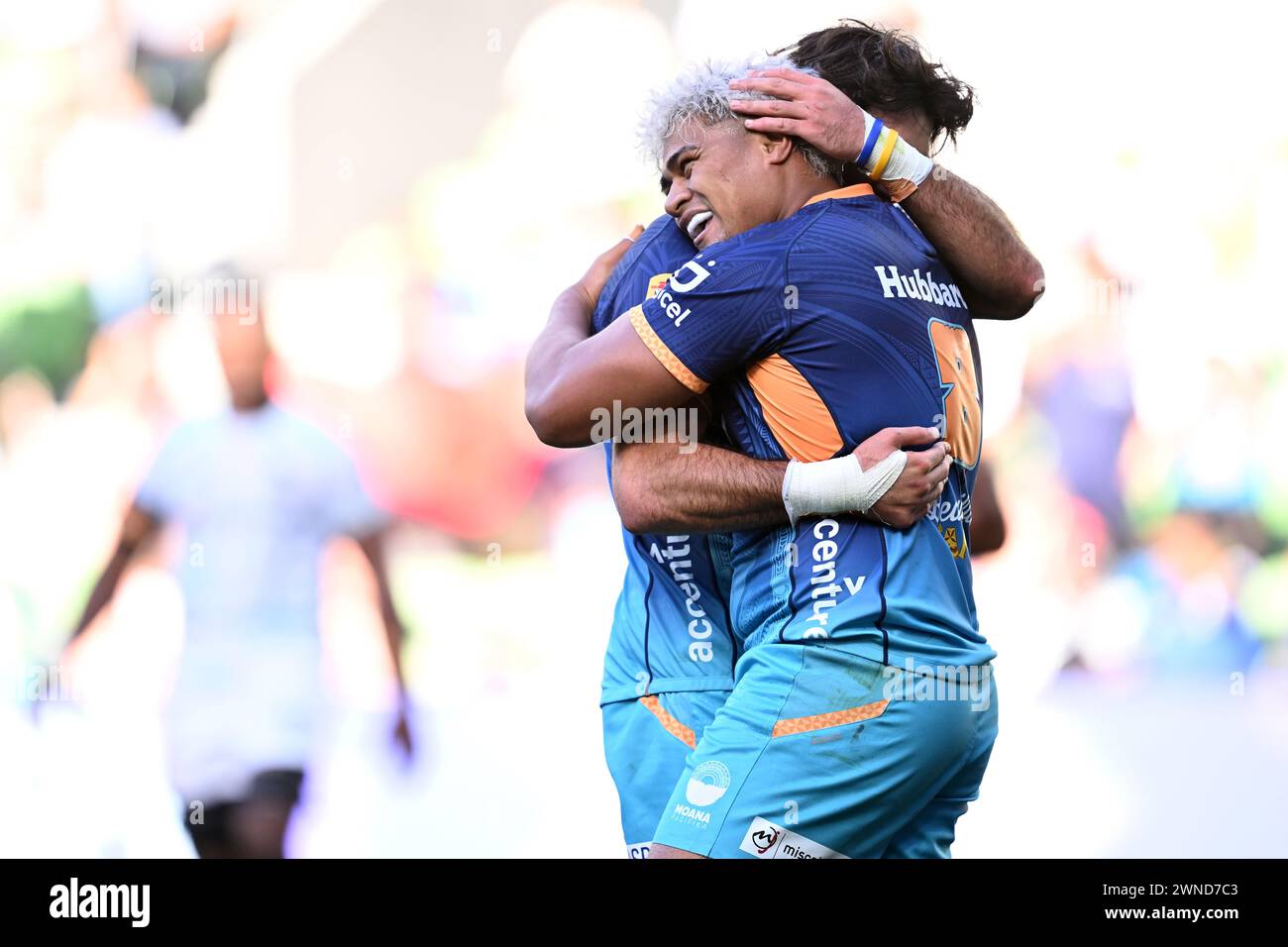 Melbourne, Australia. 02nd Mar, 2024. Lotu Inisi of Moana Pasifika ...