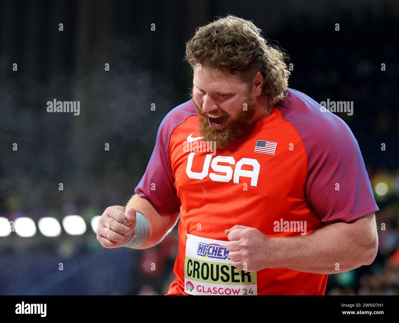Glasgow, Britain. 1st Mar, 2024. Ryan Crouser of the United States ...