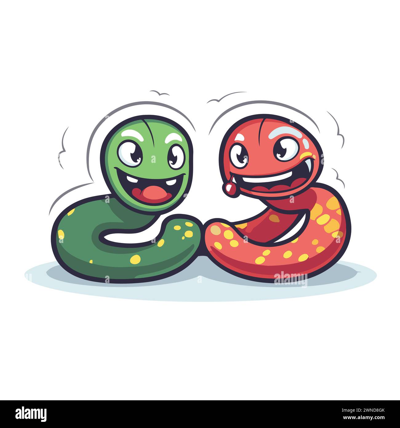 Worm snake Stock Vector Images - Alamy